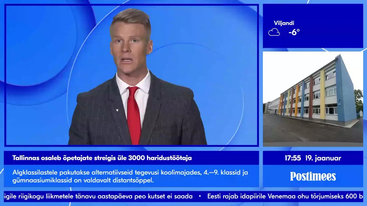 POSTIMEHE TELEUUDISED Tallinnas osaleb õpetajate streigis üle 3000 ...