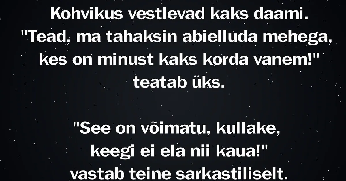 Kaks korda vanem mees