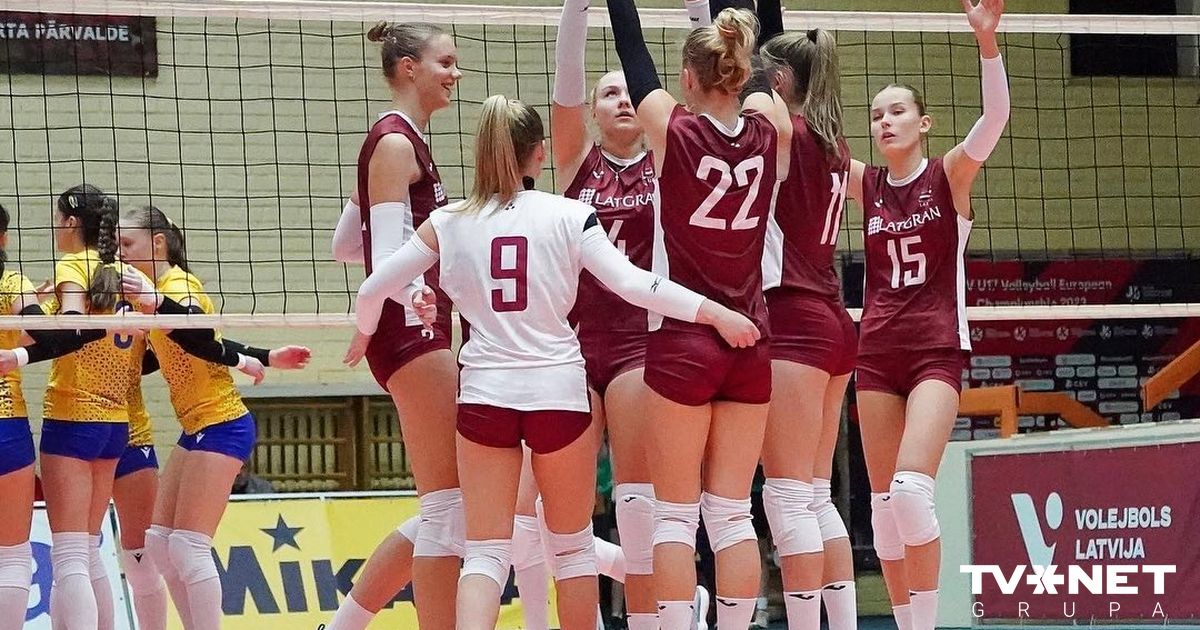 Latvijas U-17 volejbolistes Eiropas čempionāta kvalifikācijā uzvar ...