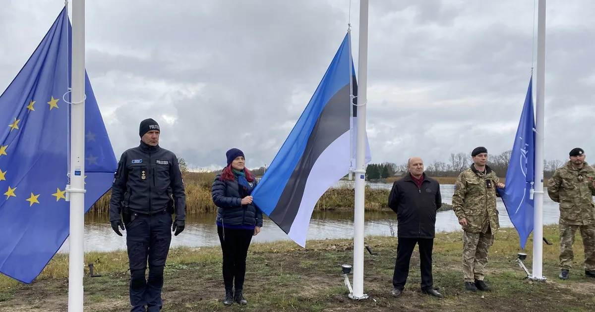 Vasknarva sadamas heisati NATO, Euroopa Liidu ja Eesti lipp