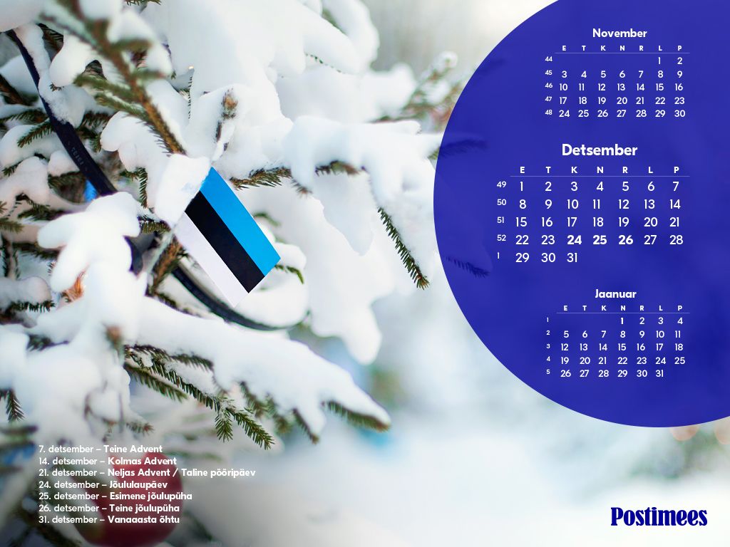 Detsembri kalender 2025