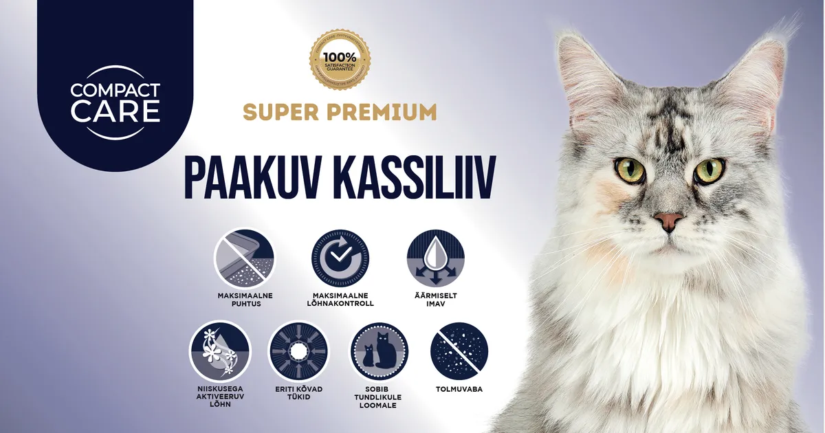 Compact Care – uue põlvkonna kassiliiv, mille su kass valiks!