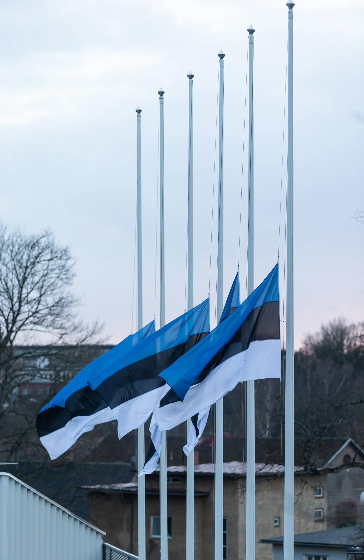 Reedel heisatakse Eesti lipud leinalipuna