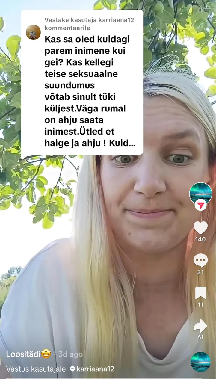 VIDEOD Tiktokist tuntuks saanud Loositädi põrutab transsoolisele: ma ...