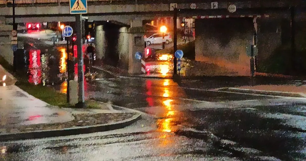 Tartus Riia raudteeviadukti all uputas jälle