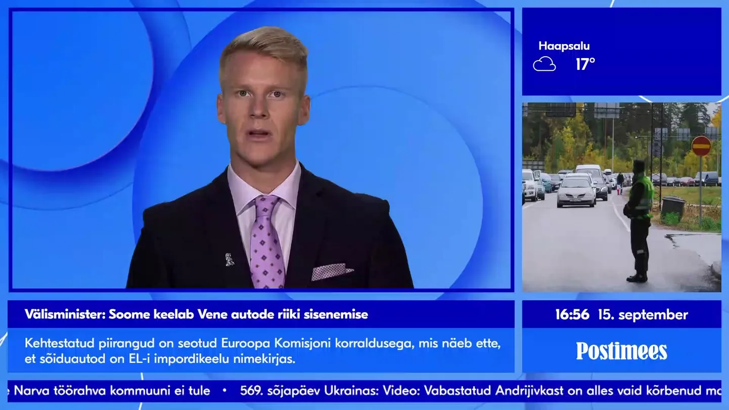 POSTIMEHE TELEUUDISED Välisminister: Soome keelab Vene autode riiki ...