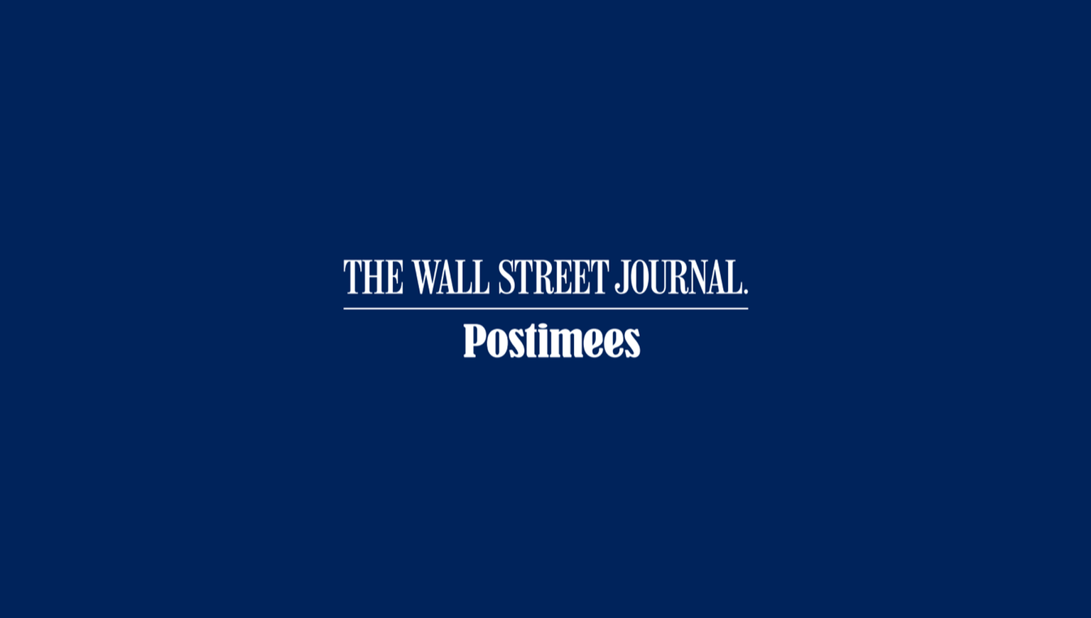 Postimehes on nüüd The Wall Street Journali kõige olulisemad lood eesti ...