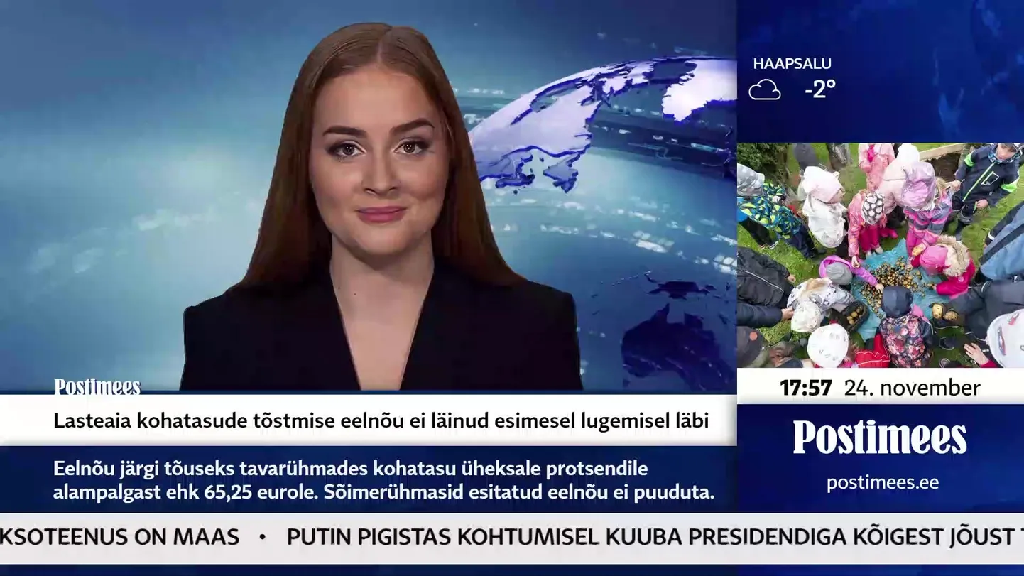 POSTIMEHE TELEUUDISED Lasteaia kohatasude tõstmise eelnõu ei läinud ...