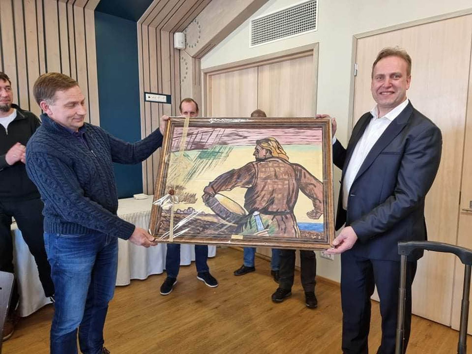 Anti Allas sai kingituseks maali