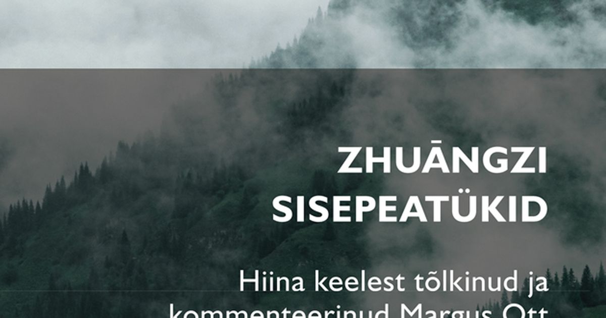 Vana-Hiina mõtteloo pärl jõudis eesti keelde