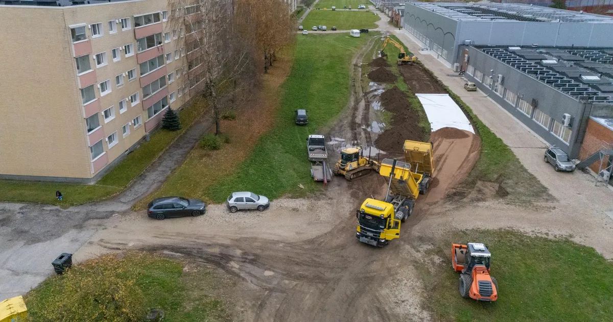 Algas uue Männimäe tee ehitus