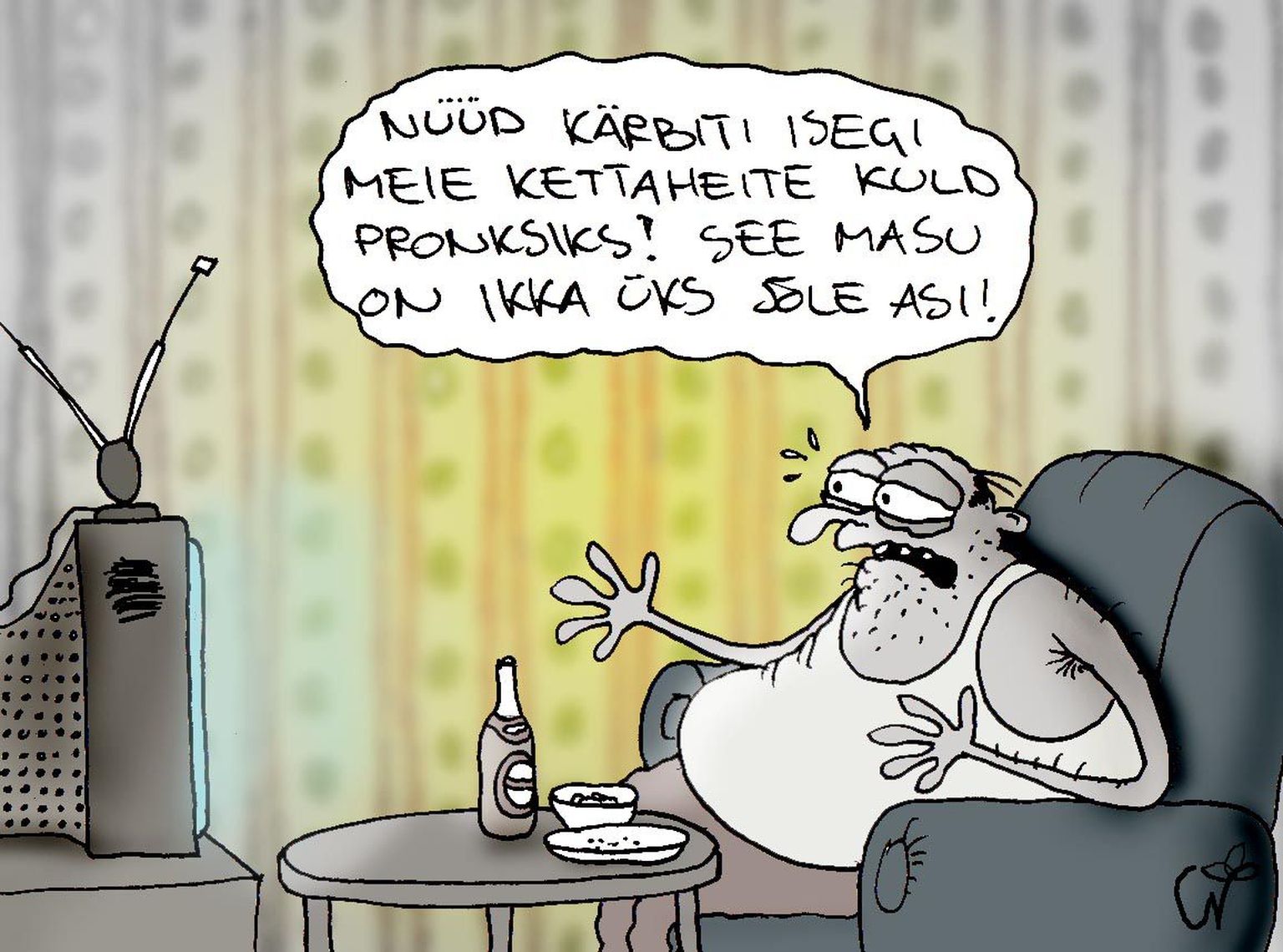 Päeva karikatuur: tugitoolisportlane oli arvestanud kullaga - Arhiiv ...