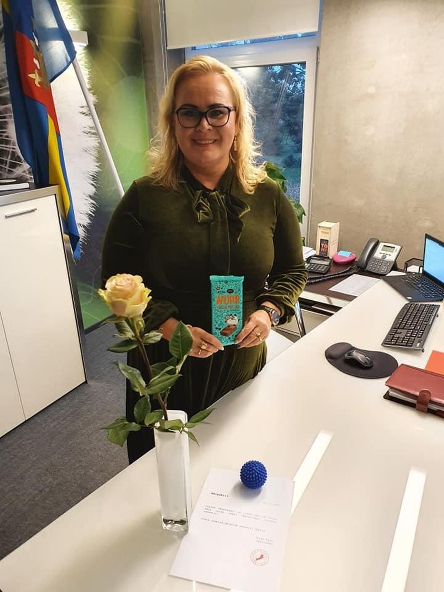 Triin Varek tähistas linnapeana esimest tööverstaposti
