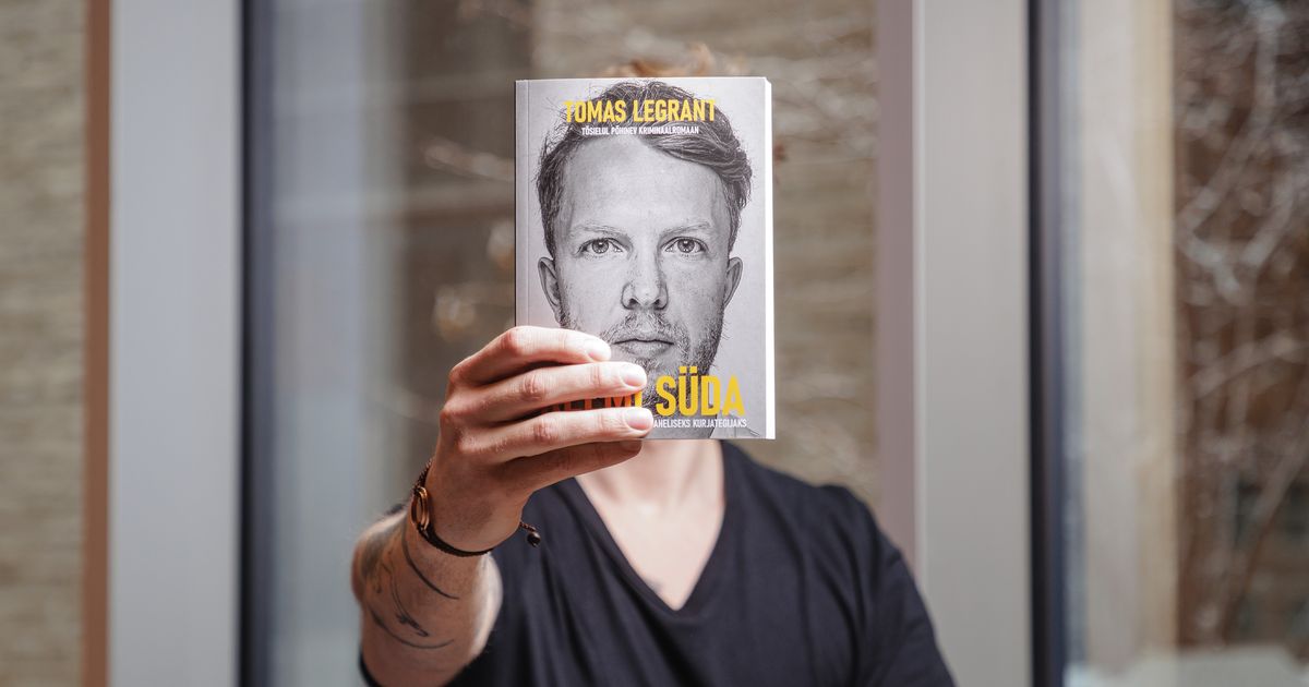 Krimiromaani «Kelmi süda» autor Tomas Legrant valati raamatuesitlusel ...