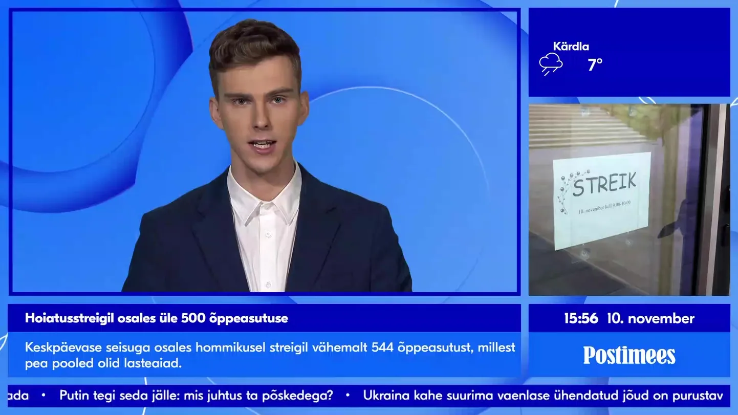 POSTIMEHE TELEUUDISED Hoiatusstreigis osales üle 500 õppeasutuse