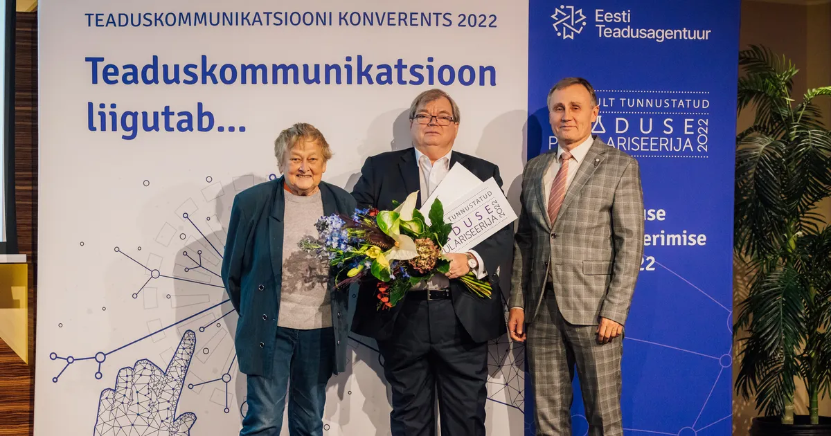 Eesti teaduse populariseerimise elutööpreemia pälvis geeniteadlane ...